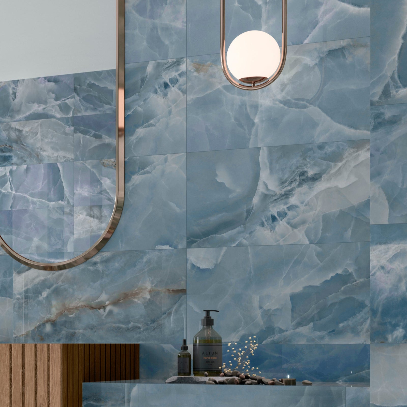 ATHENA ONYX BLUE GLOSS TILES | YTC Yorkshire Tile Company – The ...