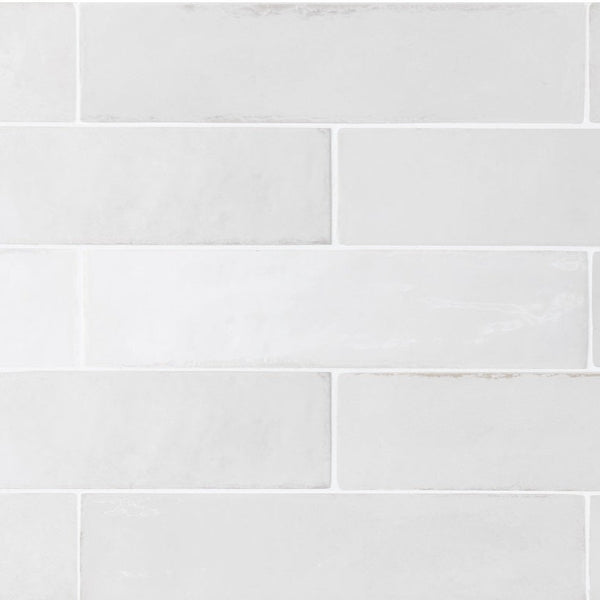 HOXTON SNOW LEOPARD WHITE ZELLIGE BRICK KITCHEN BATHROOM TILE | YTC ...