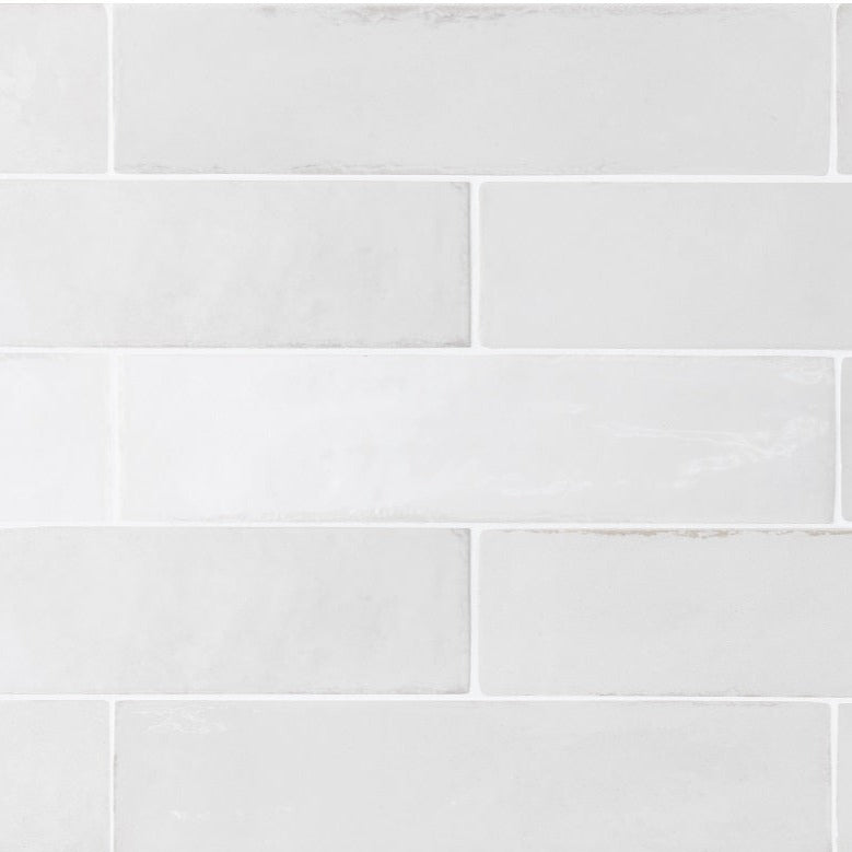 HOXTON SNOW LEOPARD WHITE ZELLIGE BRICK KITCHEN BATHROOM TILE | YTC ...