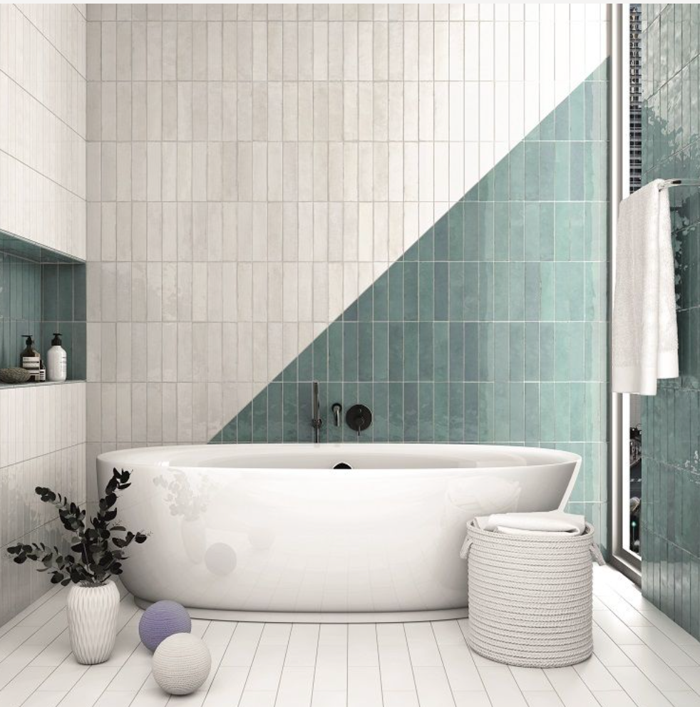 HOXTON SNOW LEOPARD WHITE ZELLIGE BRICK KITCHEN BATHROOM TILE | YTC ...