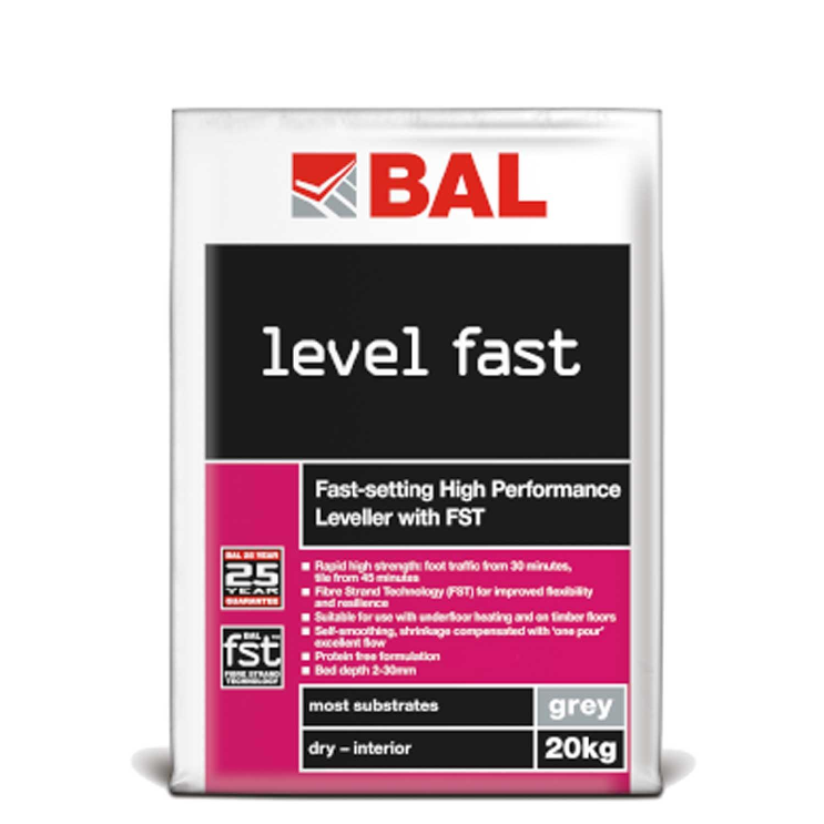 BAL LEVEL FAST 20KG LEVELLING COMPOUND | YTC Yorkshire Tile Company ...